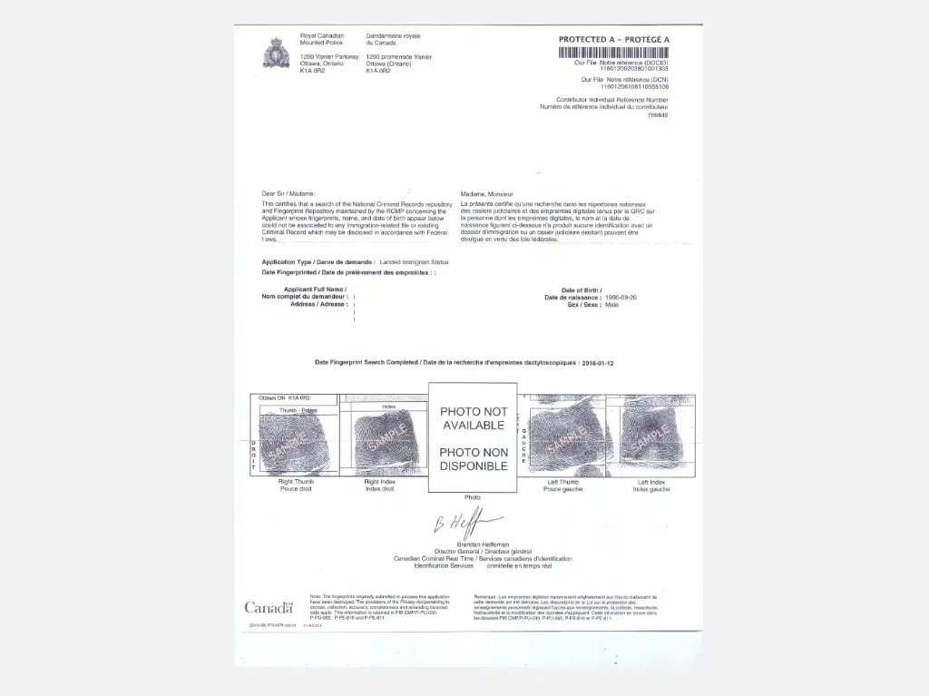 RCMP Certified Criminal Record Check and Apostille | LSC